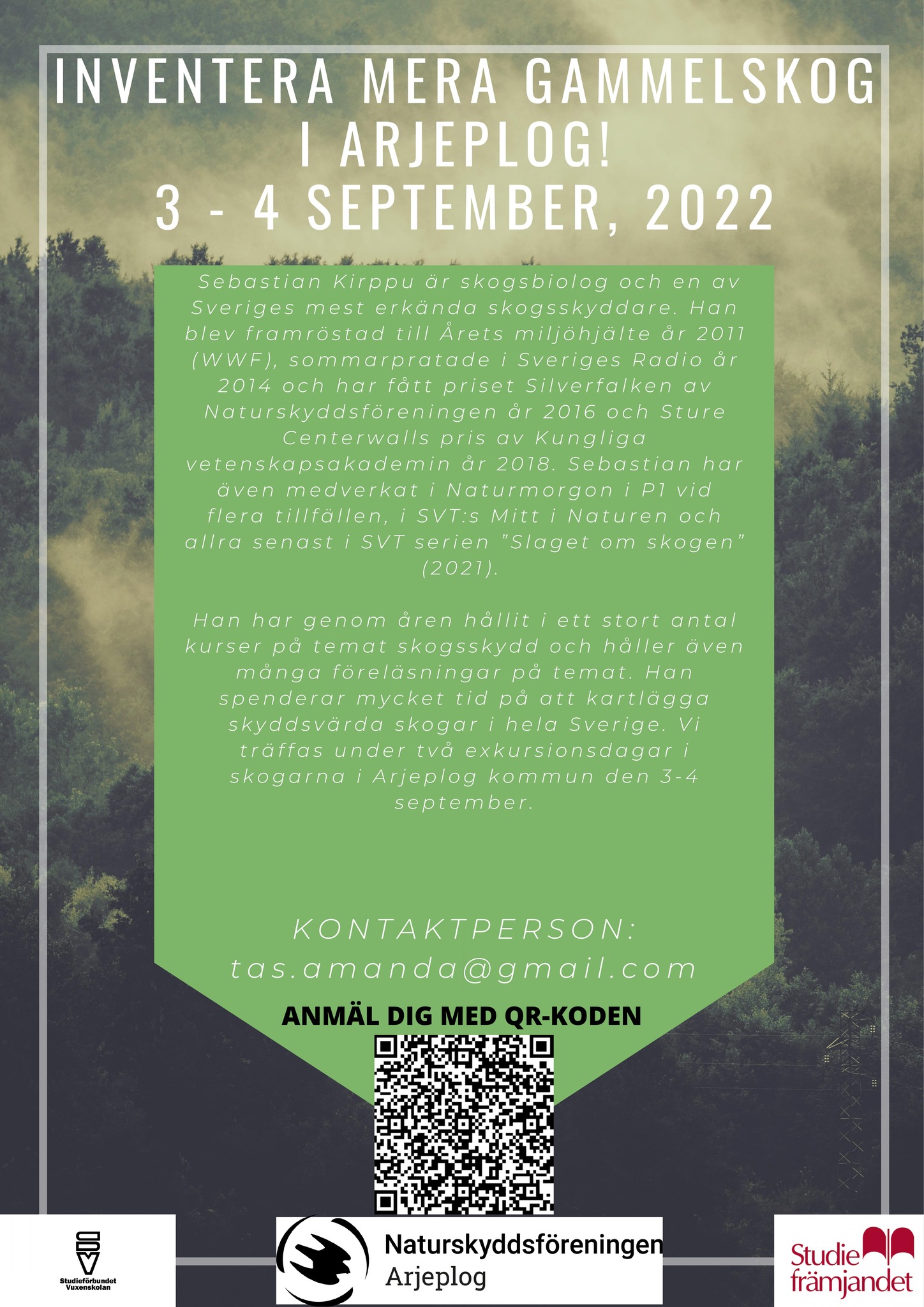 Inventera mera gammelskog i Arjeplog – Naturskyddsföreningen i Arjeplog